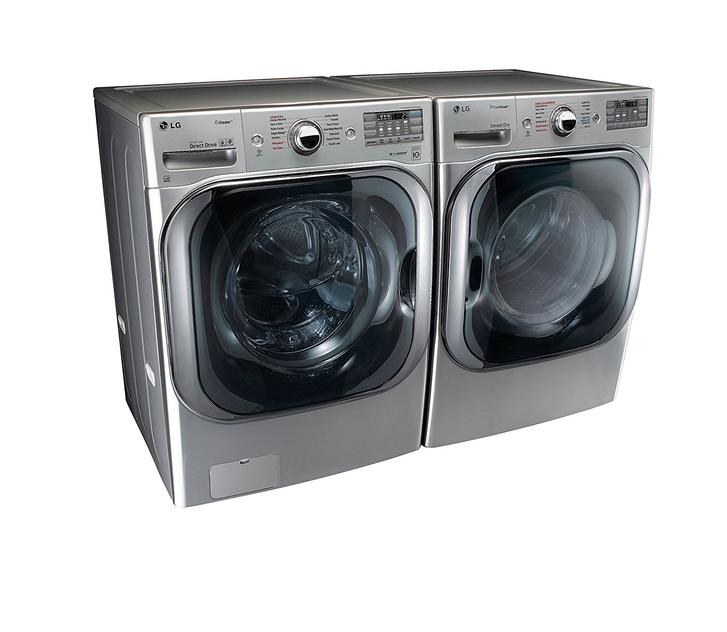 LG "Titan"- 29-INCH Graphite 5.2 Cu Ft Front Load Steam Washer and 9.0 ...