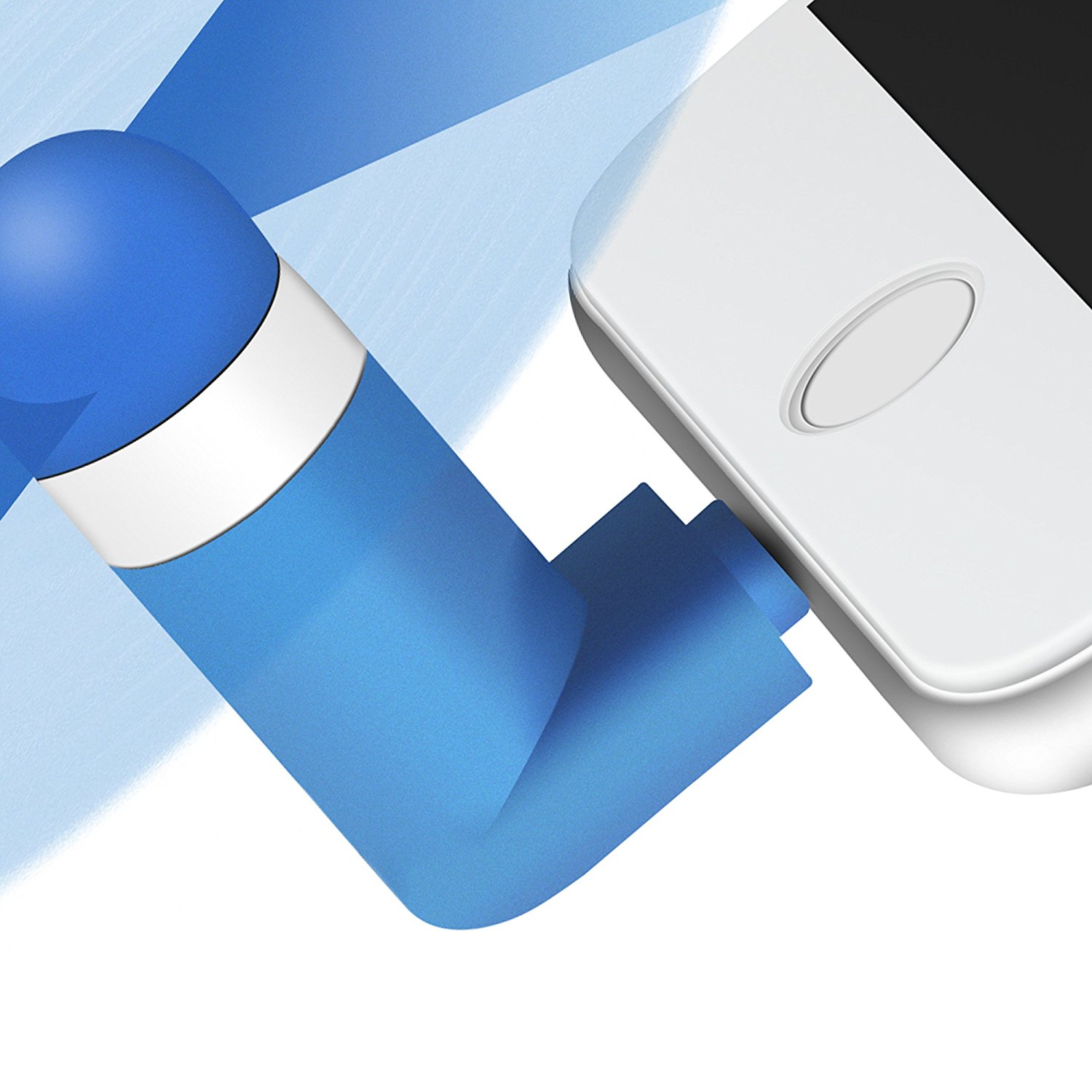 Amavasion USB Mini Fan/Portable Dock Cooler Rotating Fan for Lightning ...