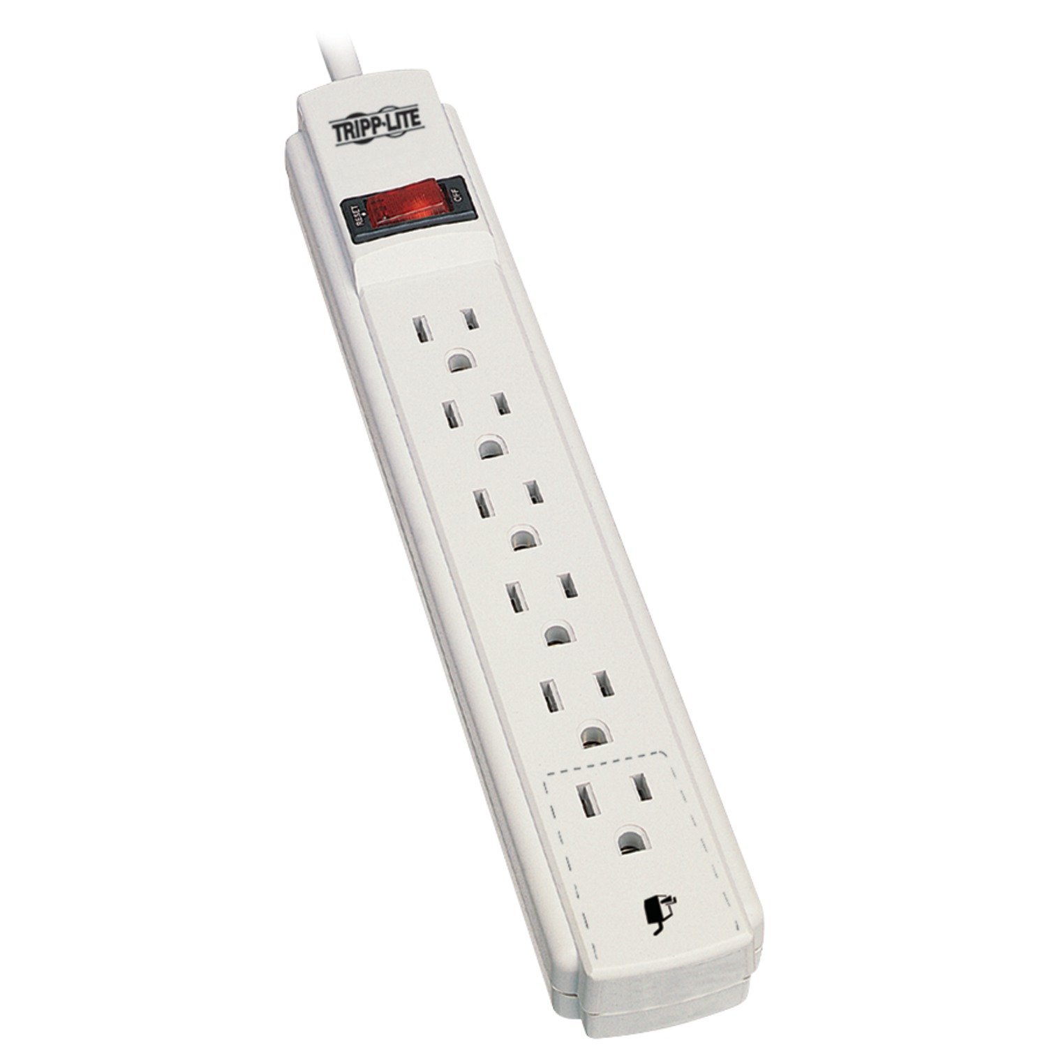 Tripp Lite 6 Outlet Home & Office Waber Power Strip, 4ft Cord with 5 ...
