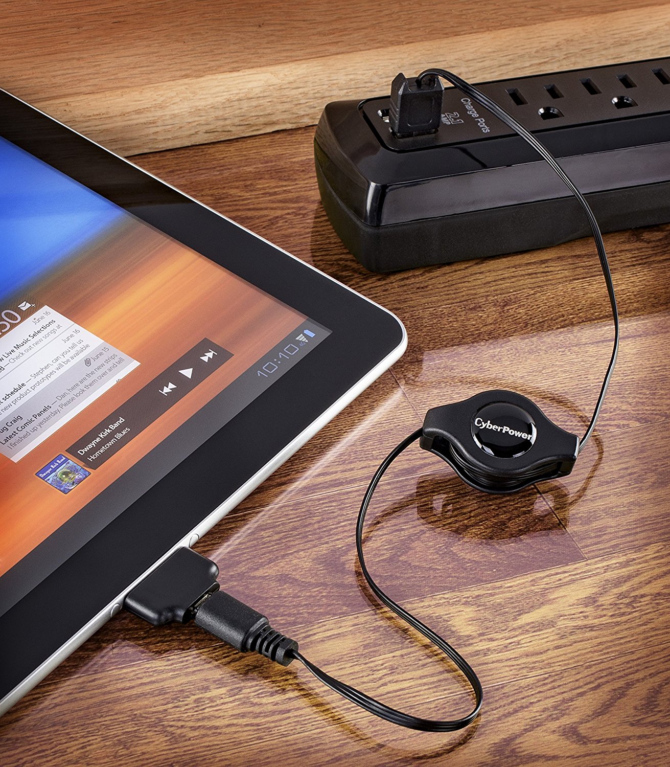 CyberPower CPU3RTAKT 2.5' Apple Certified Retractable Cable Kit, Black ...