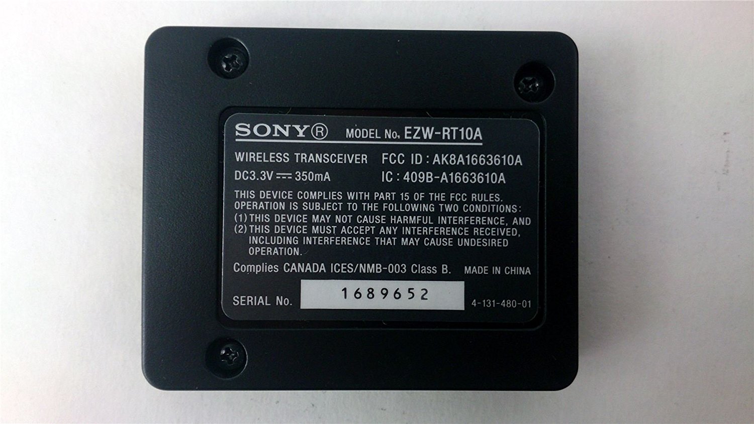 SONY S-AIR Wireless Speaker Transceiver Card EZW-RT10A Used free image ...