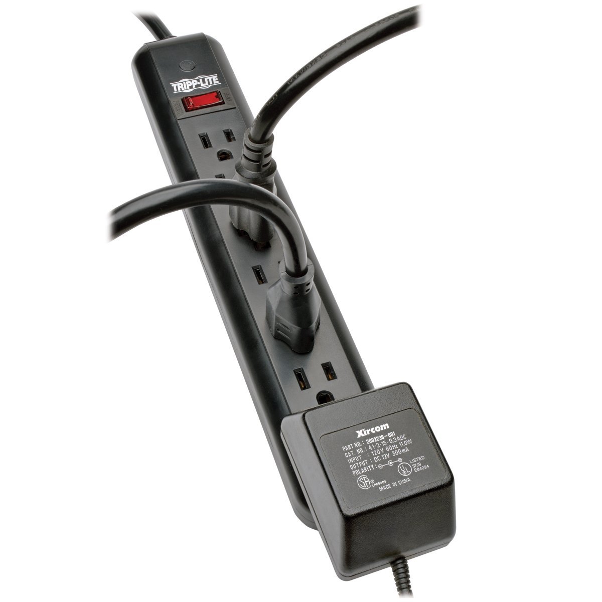 Tripp Lite 6 Outlet Home & Office Waber Power Strip, 4ft Cord with 5 ...