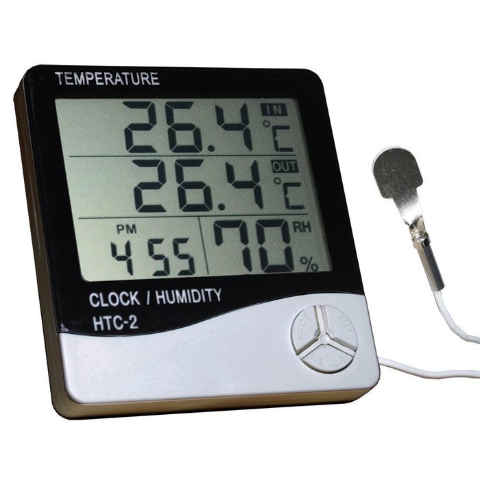 Gigibon GG-HTC2 Travle Alarm Clock and Digital Hygrometer Temperature ...