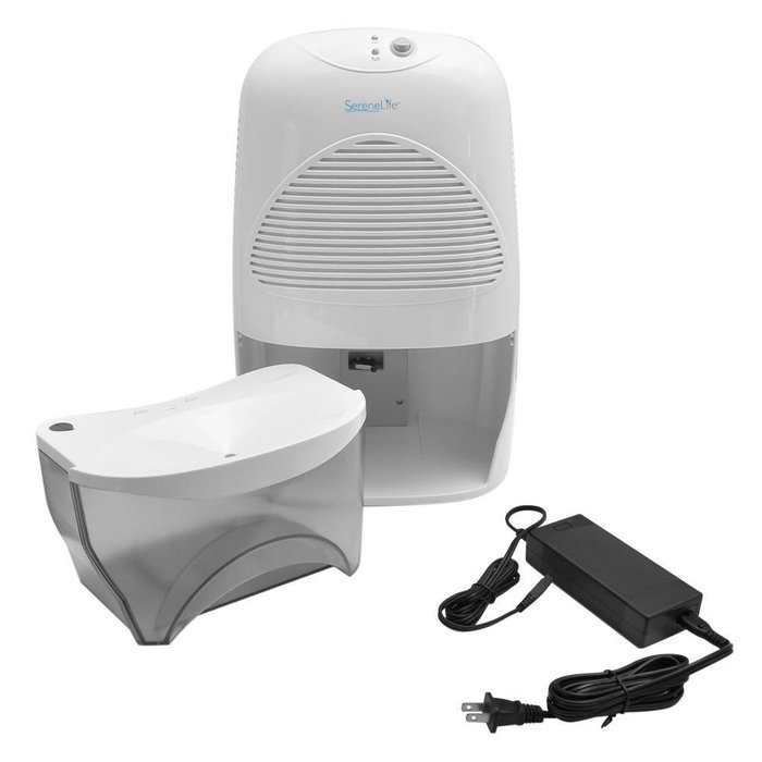 SereneLife Portable Dehumidifier Thermo Electric 16 Oz For Rooms Up