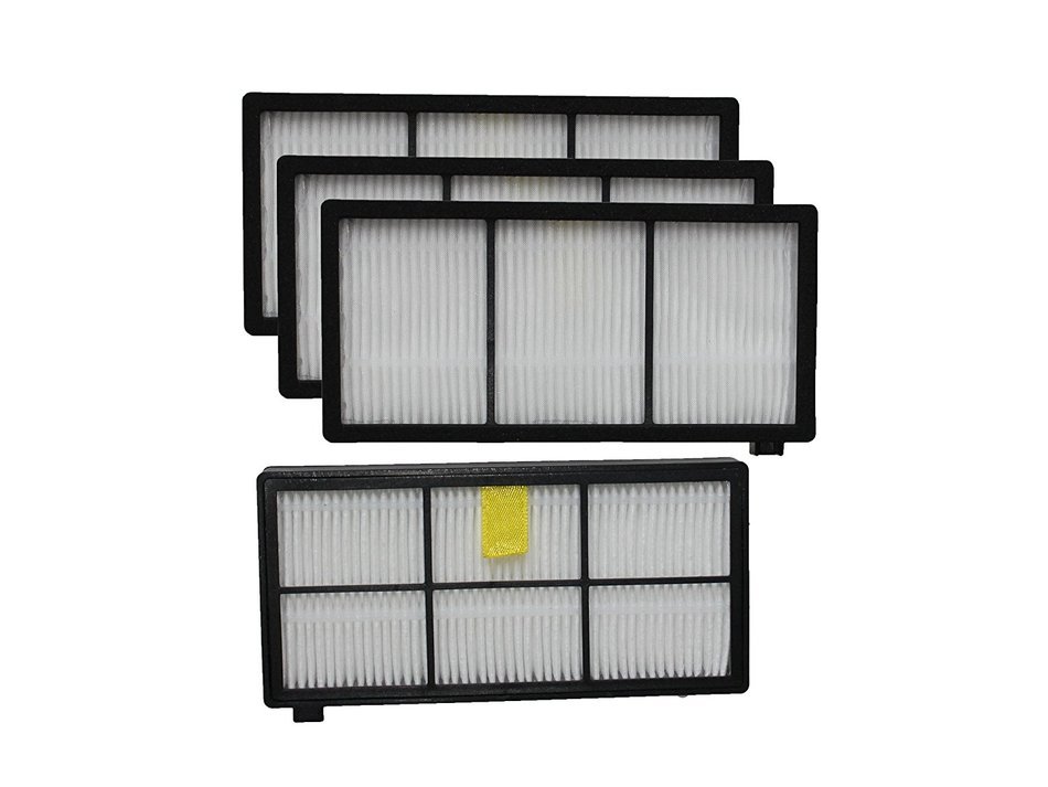 4 Replacement HEPA Filters For Roomba 800 Series by AI-Vacuum® free ...