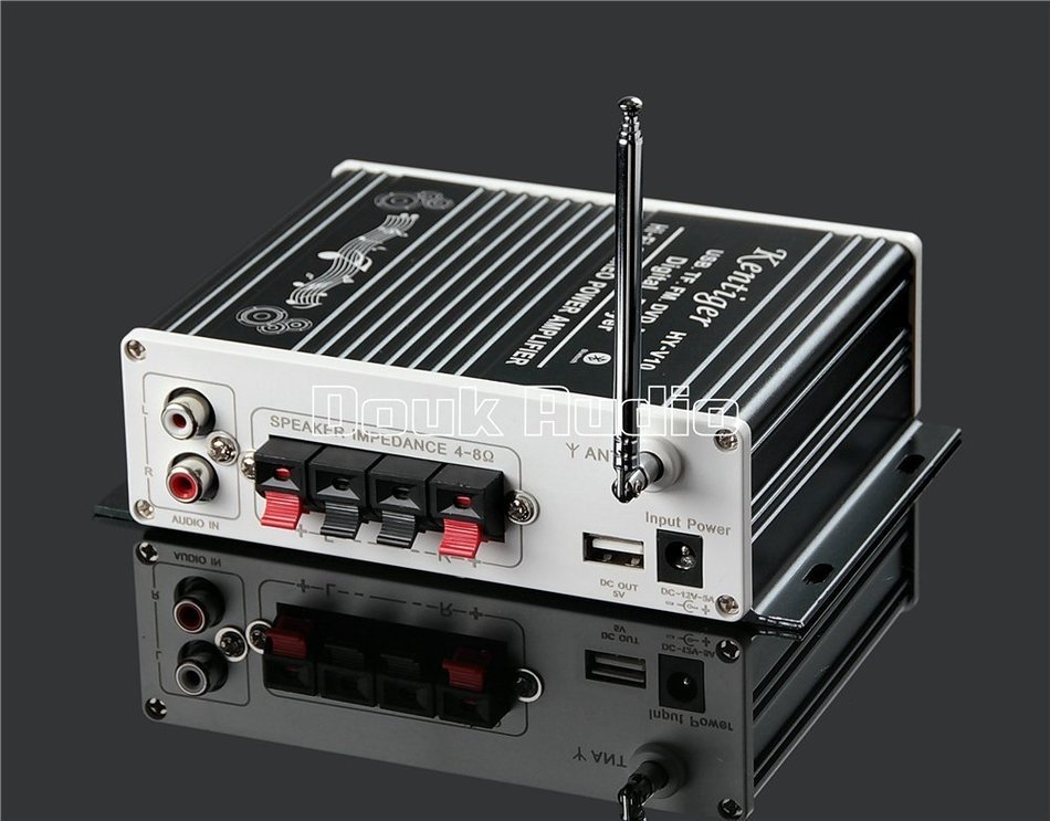 Douk Audio Bluetooth Digital HiFi Stereo Power Amplifier Bass Auto Car ...