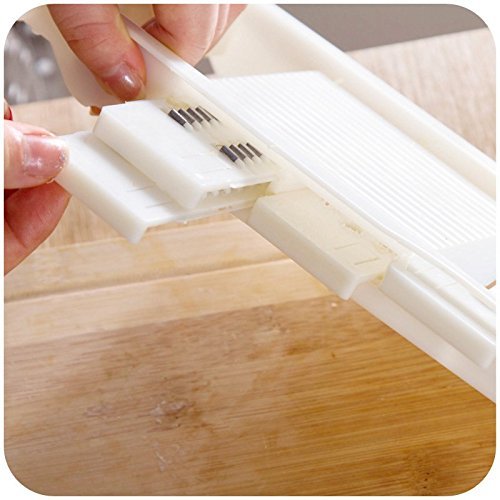 ASDOMO Handheld Multi Vegetable Slicer Grater Kitchen White Stainless ...