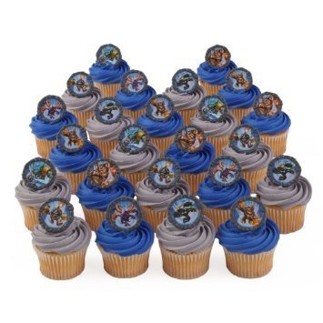 Bakery Crafts - 24 Skylanders Giants Cupcake Ring Toppers,Birthday ...
