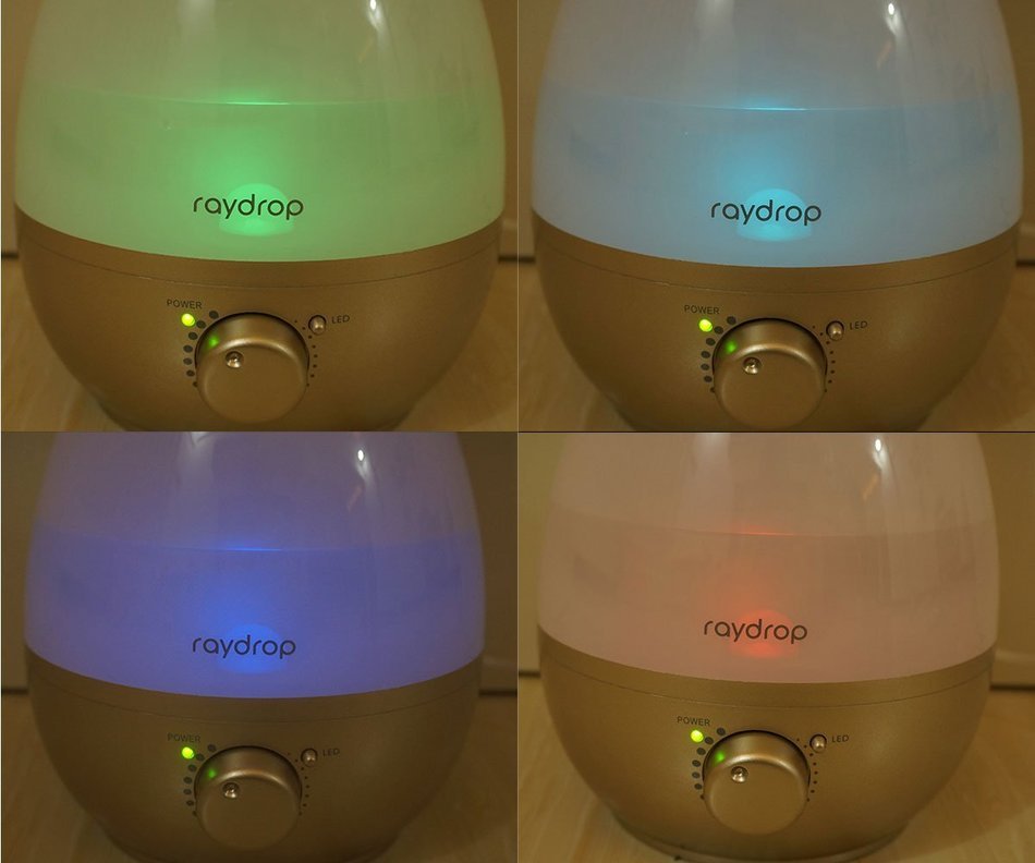 Raydrop Ultrasonic Cool Mist Humidifier,Room Humidifier with Whisper ...