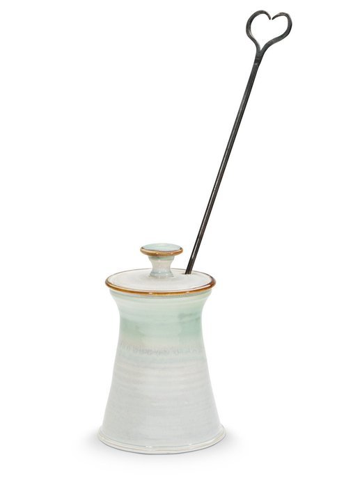 Georgetown Pottery Fire Lighter - Ivory & Green Oribe free image download