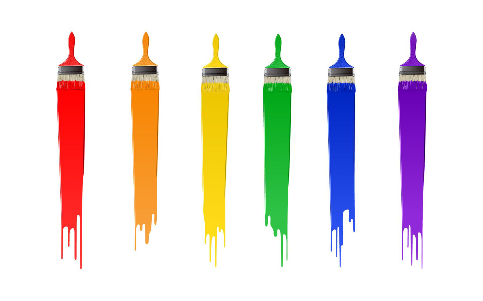 Color Paint Brushes drawing free image download