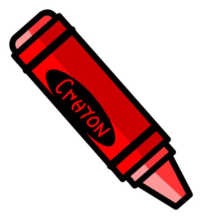 Big Red Crayon Clip Art Drawing Free Image Download