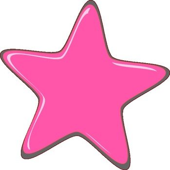 Pink Star Clip Art N12 free image download