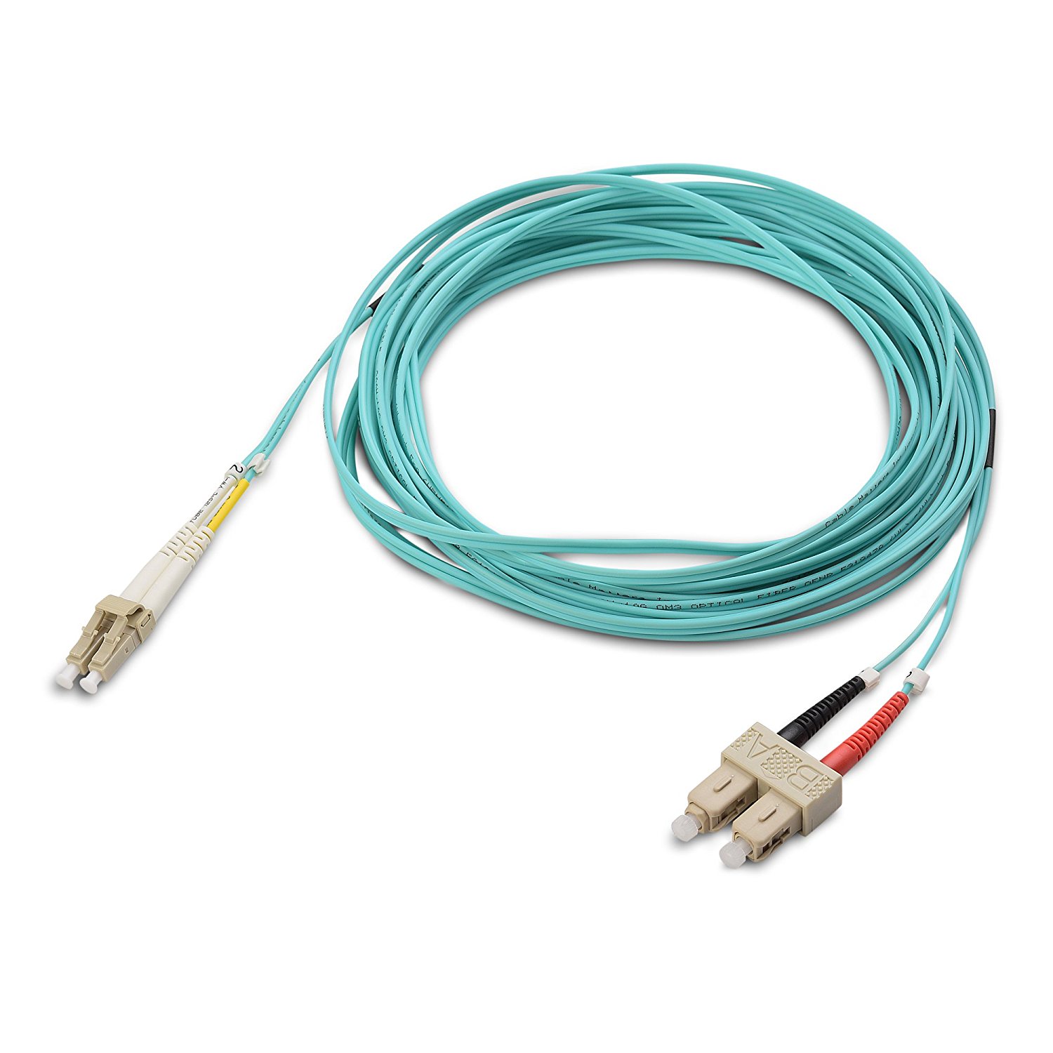 Cable Matters 10Gb 40Gb Multimode OM3 Duplex 50/125 OFNP Fiber Patch ...