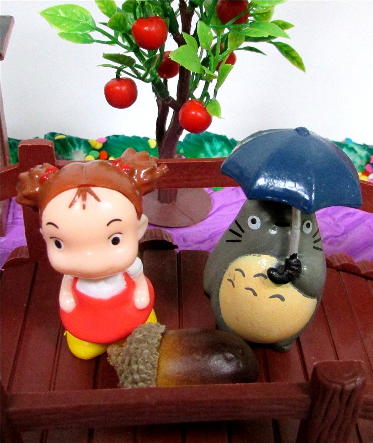 15 Piece ANIME Studio Ghibli Themed Birthday Cake Topper Set Featuring ...