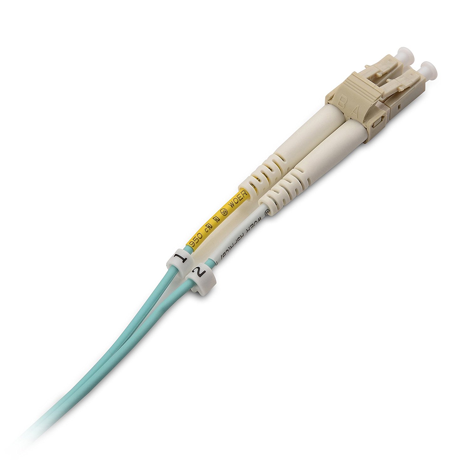 Cable Matters 10Gb 40Gb Multimode OM3 Duplex 50/125 OFNP Fiber Patch ...