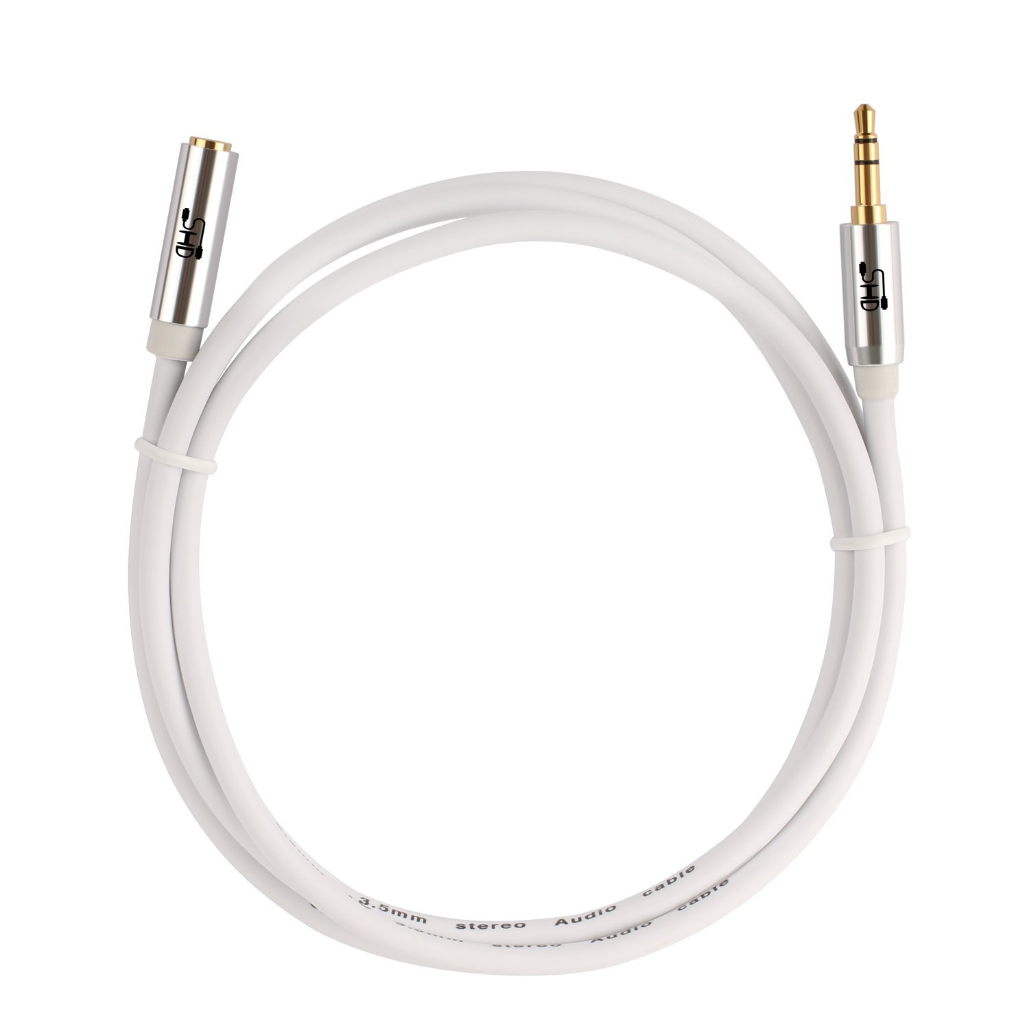 Super HD 3.5mm Aux Stereo Audio Extension Cable Slim Male to Female ...