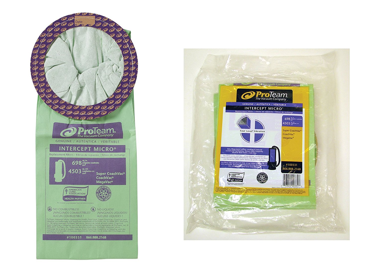 Pro-team - Pack of 10 Fits (Coachvac, Super Coachvac, Megavac) - 100331 ...