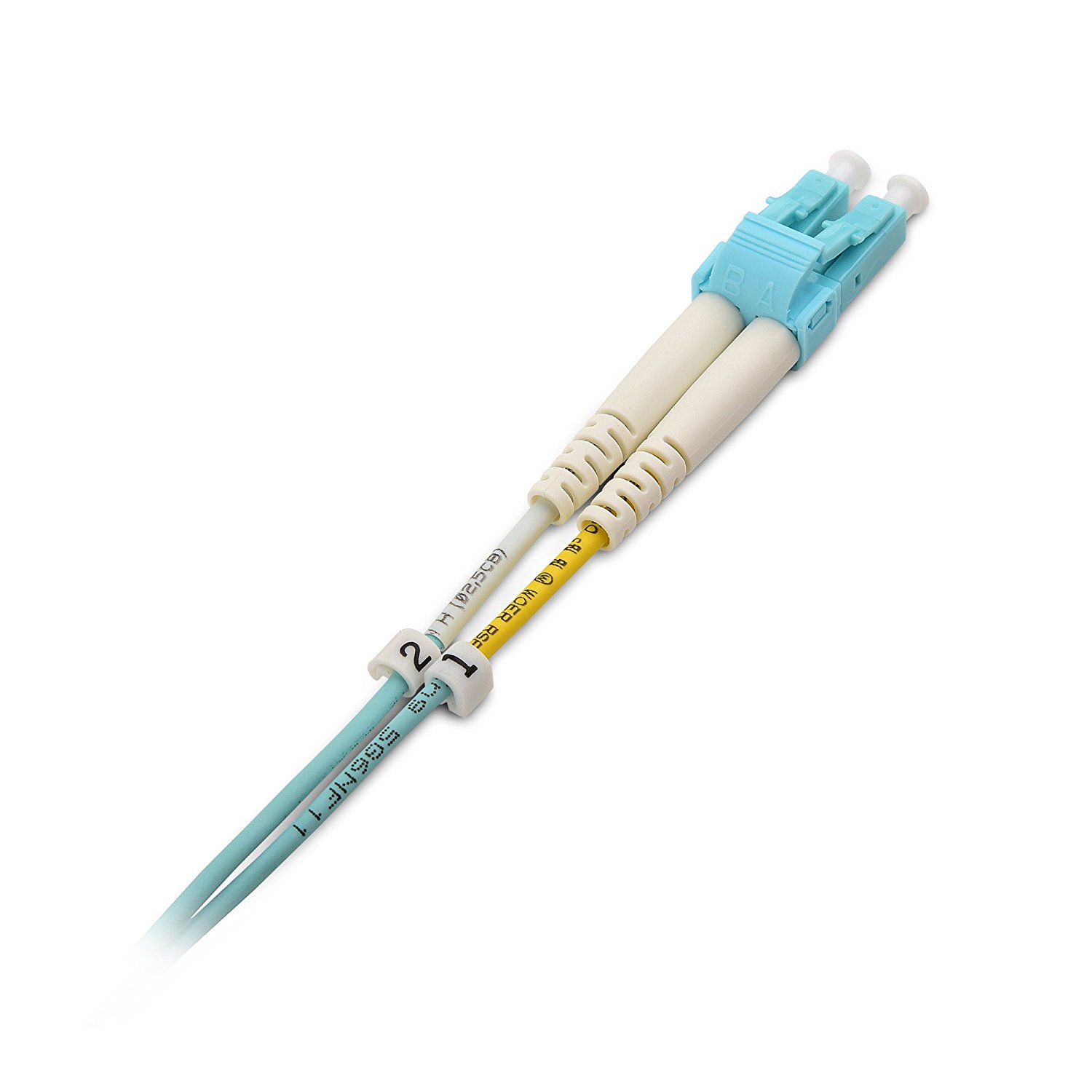 Cable Matters 10Gb 40Gb Multimode OM3 Duplex 50/125 OFNP Fiber Patch ...