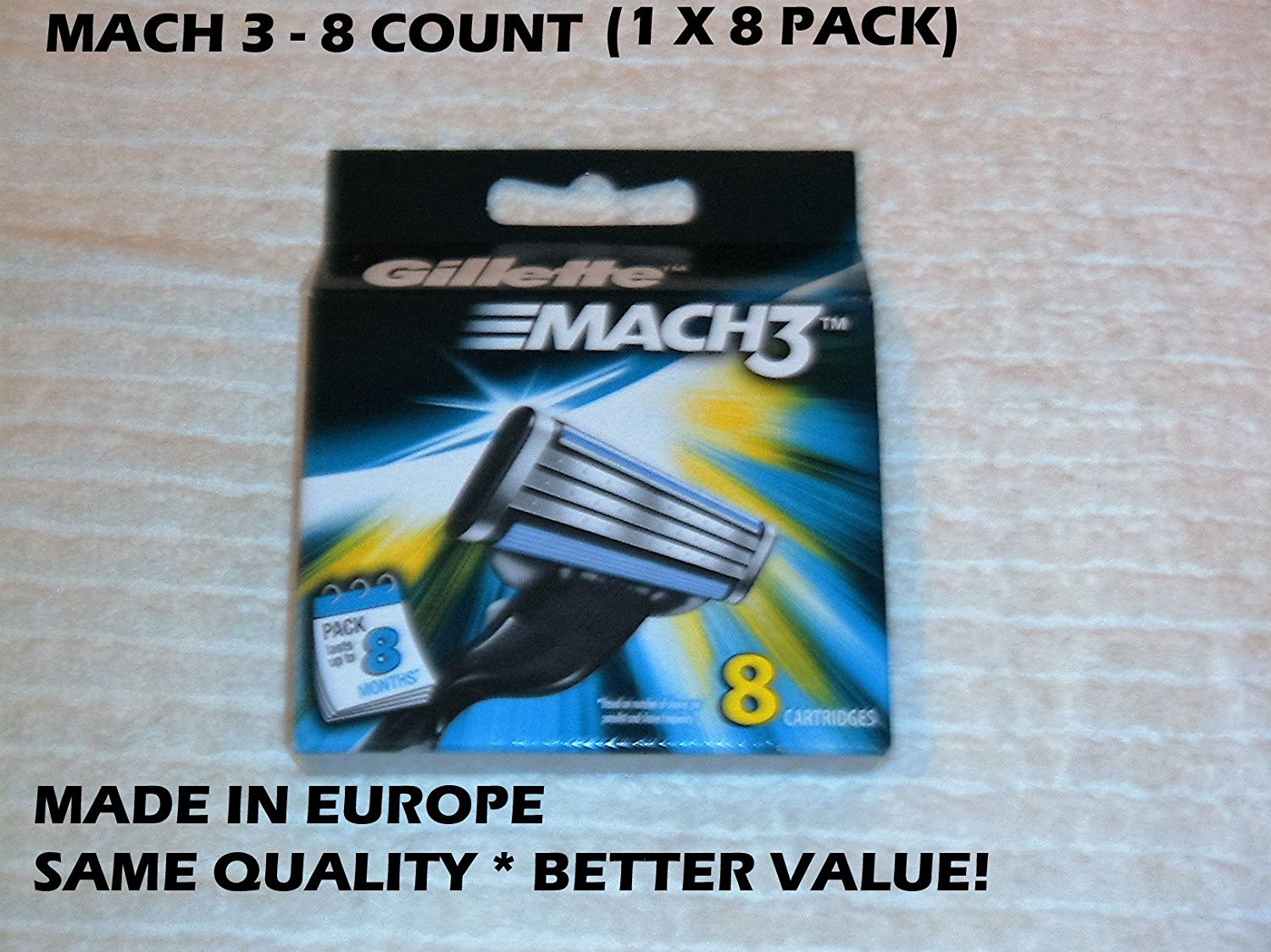 Men blade,Gillette Mach 3 Blade 8pcs free image download