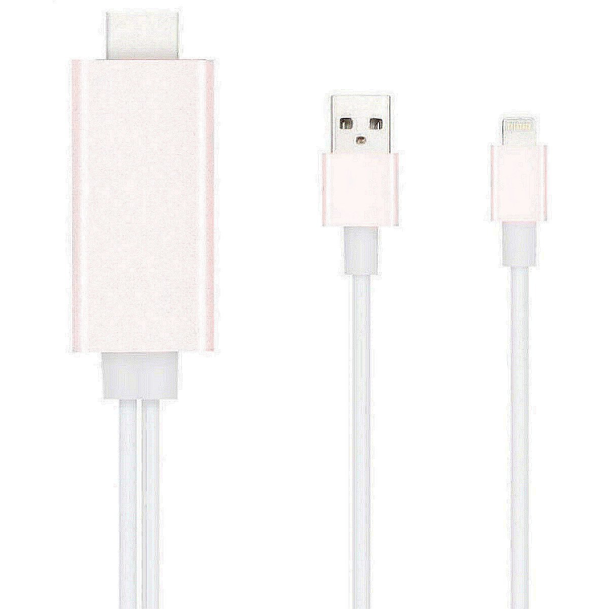 High Speed HDMI Cable, 6.4Ft Lightning To HDMI Cable 1080P HDTV Adapter ...