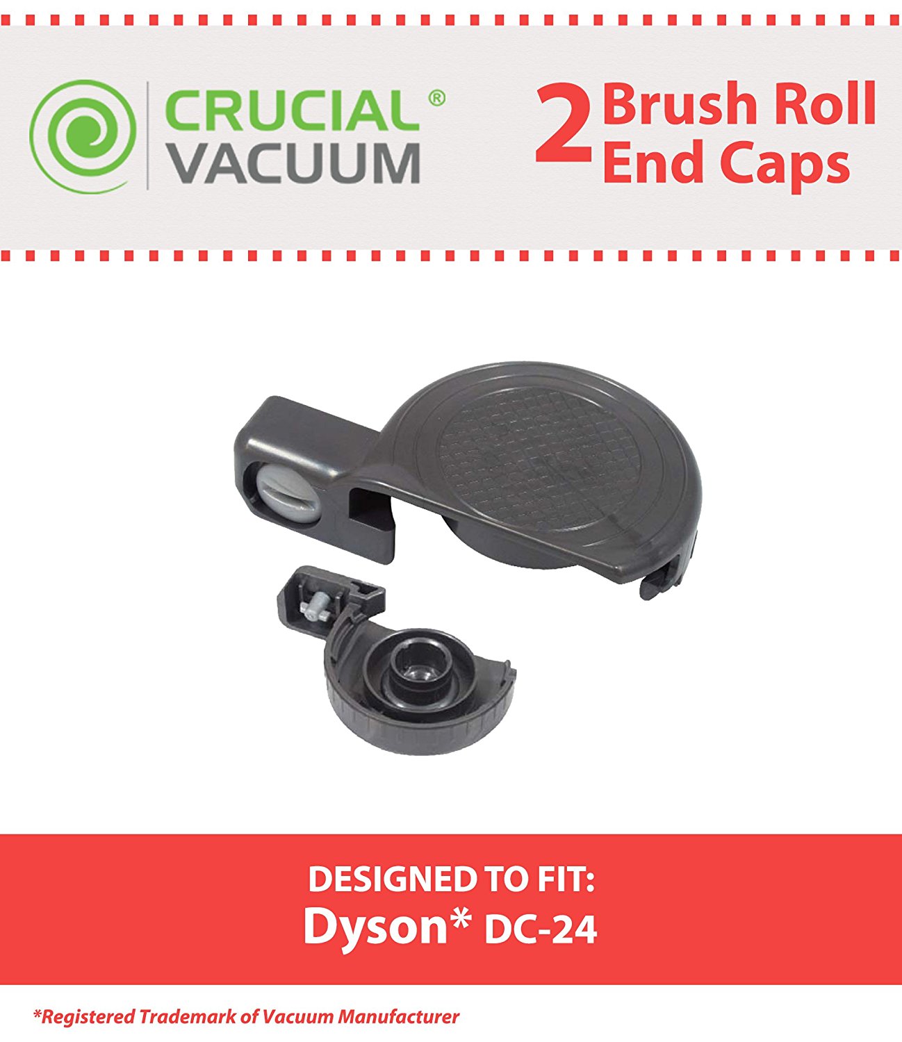 2 Dyson DC24 Brushroll End Caps, Compare to Part # 915934-01 & 10-3605 ...