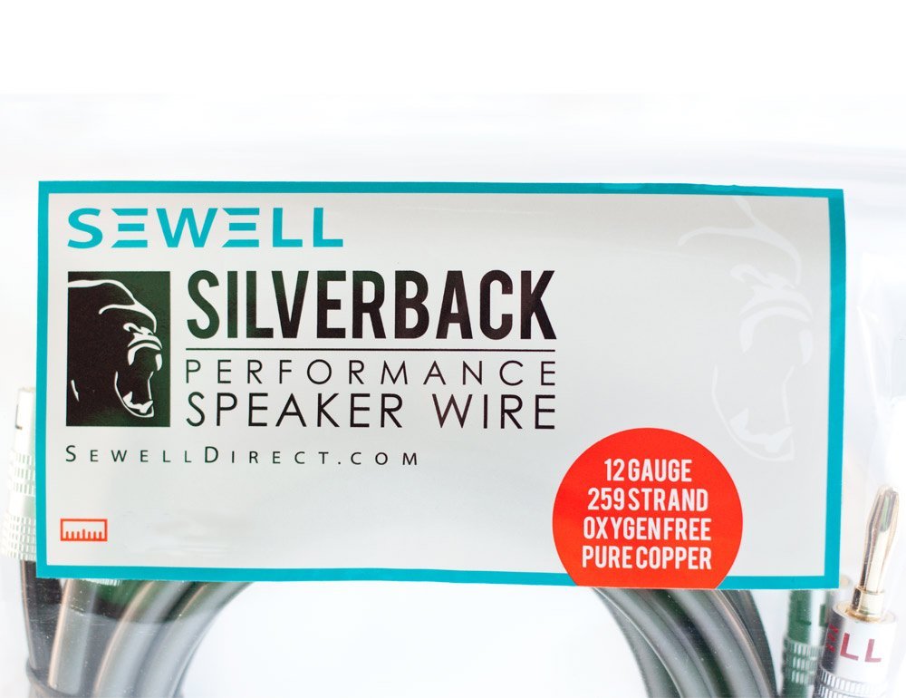 Silverback Speaker Wire by Sewell, 12 AWG, OFC, 259 Strand Count, 100ft, Pull Box N7 free image ...