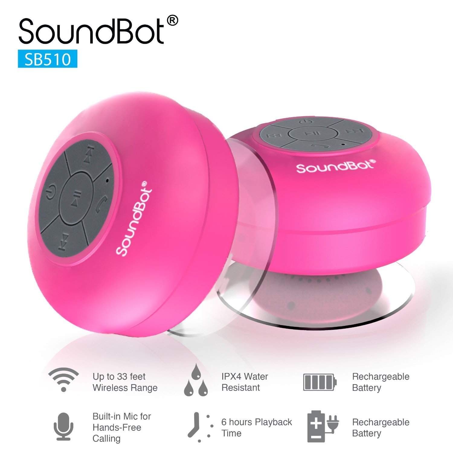Soundbot Sb510 Hd Water Proof Bluetooth 3 0 Speaker Mini Water
