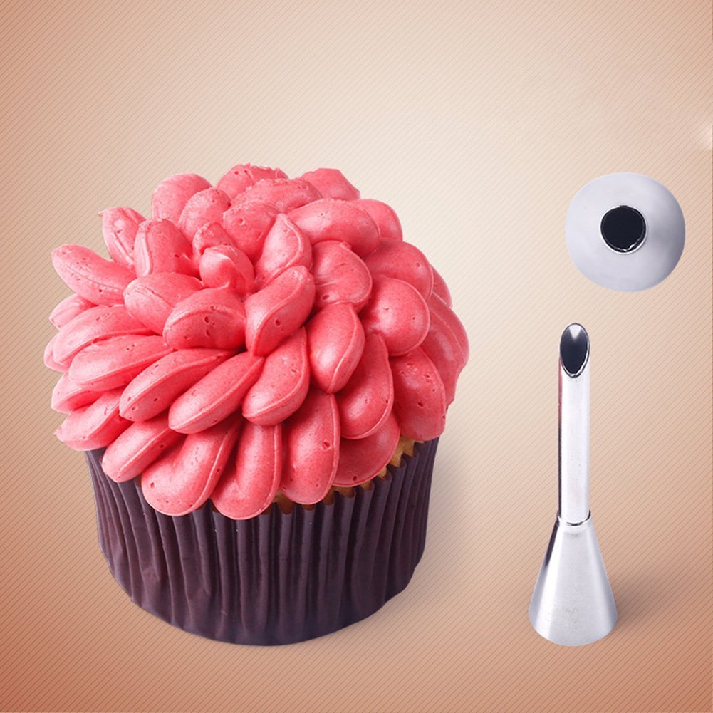 BleuMoo Long Piping Icing Nozzles Tip Pastry Bag Cake Cupcake ...