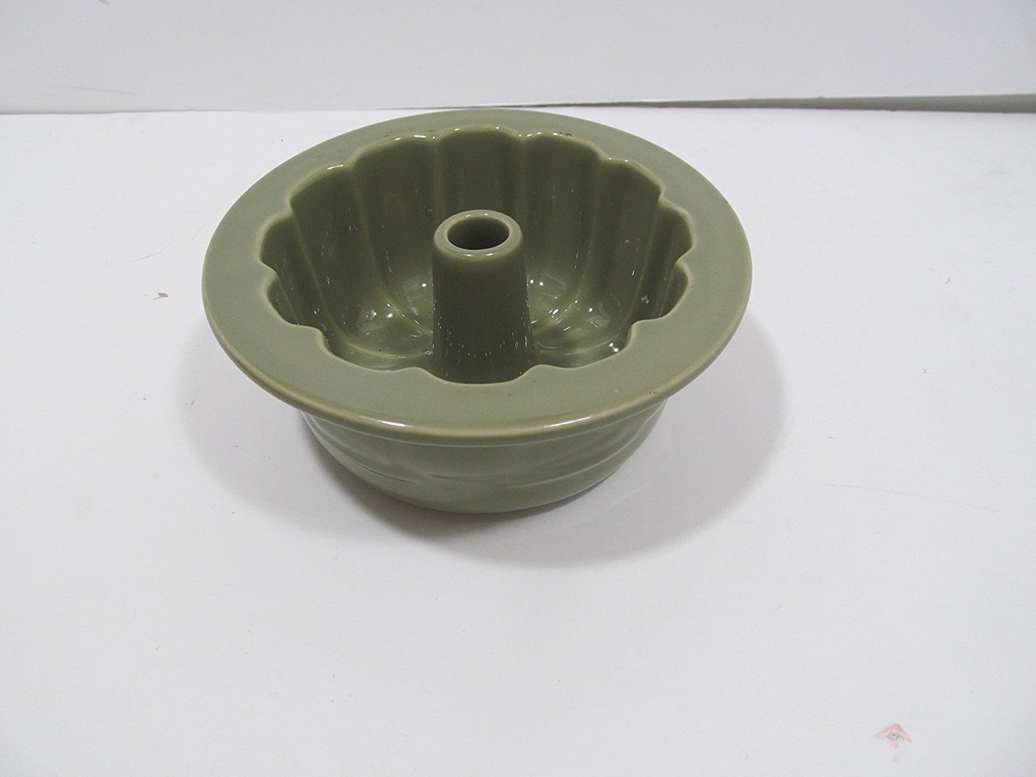 Longaberger Woven Traditions Pottery Small Single Bundt Pan, Sage free ...