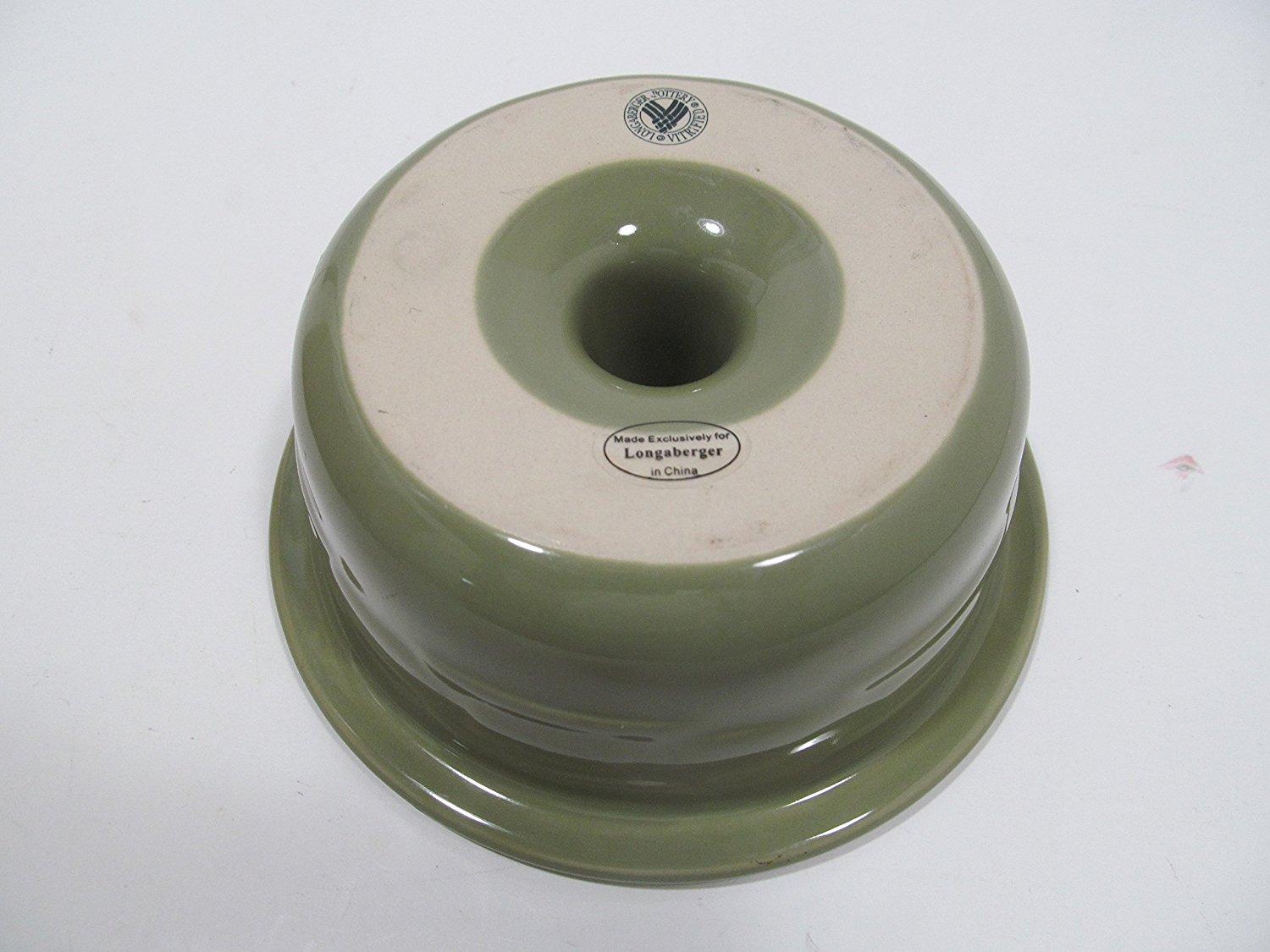 Longaberger Woven Traditions Pottery Small Single Bundt Pan, Sage N2 ...