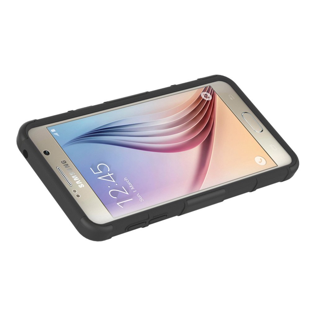 Galaxy Note 5 Case, HLCT Rugged Shock Proof Dual-Layer Case with Built ...