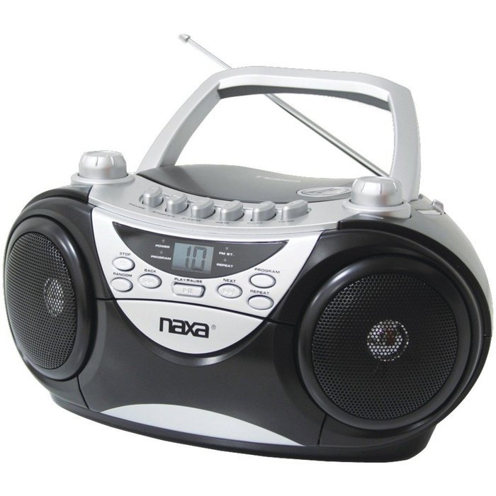Naxa Npb241 Portable Cd Player Am/fm Radio & Cassette Player/recorder ...