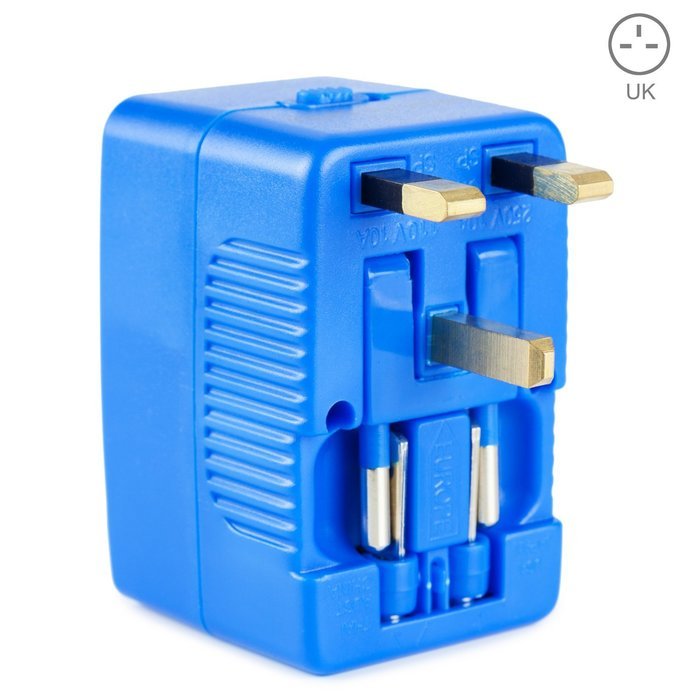 Yubi Power Dual Outlet Travel Adapter with 2 Universal Outlets - Built ...