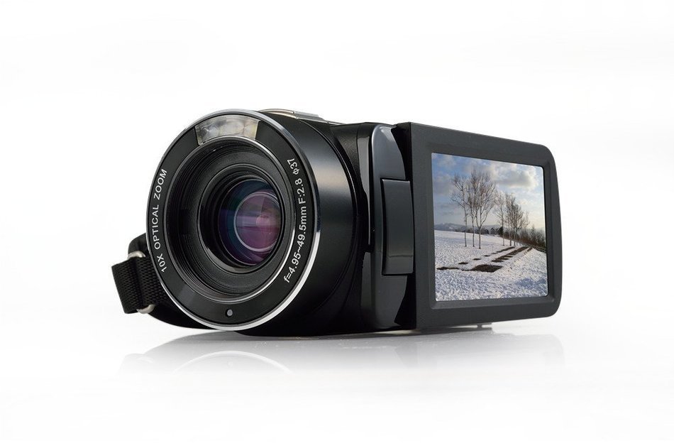 MARVUE 328 Camcorder FULL HD 1080p @ 30fps 10X Optical Zoom Portable ...