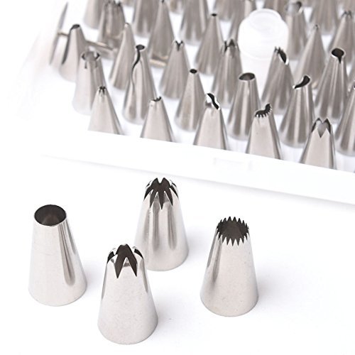 52pcs Icing Piping Nozzles Tips Tool Set Decorating Cake Sugar Craft ...