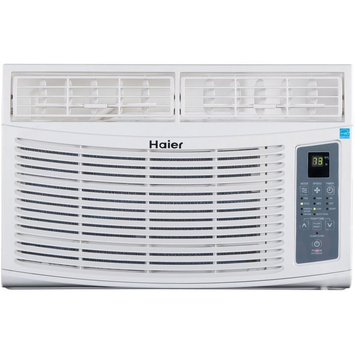 Haier ESA408N 8,000 BTU 115V Window-Mounted Air Conditioner and ...