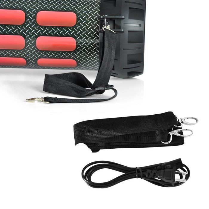 Pyle PMBSPG40 Portable Bluetooth Boom Box Speaker System, Rechargeable ...