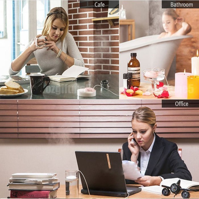 LOHOME USB Mist Maker, Mini Portable USB Donut-shaped Floating ...