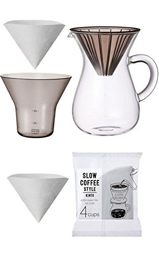 Carafe Coffee Set by Kinto Japan for "Slow" Coffee with Extra Filters ...