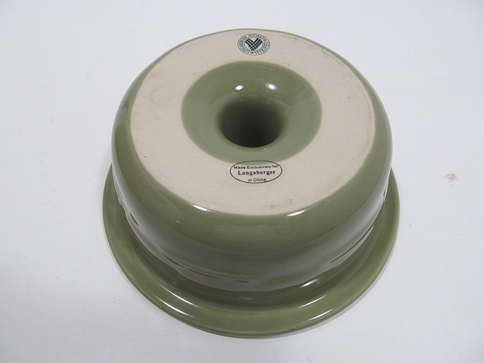 Longaberger Woven Traditions Pottery Small Single Bundt Pan, Sage N2 ...