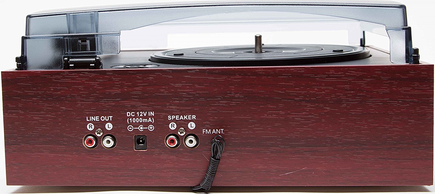 TechPlay ODC174WD SP, 3 speed turntable W/Cassette Player, Radio with ...