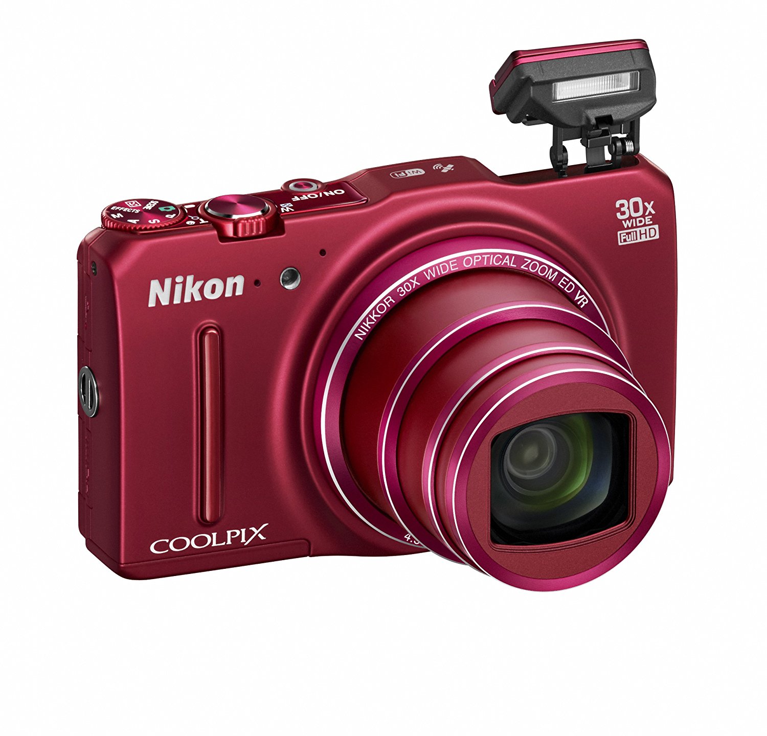 Nikon digital camera S9700 velvet red S9700RD 19 million pixels N2 free ...