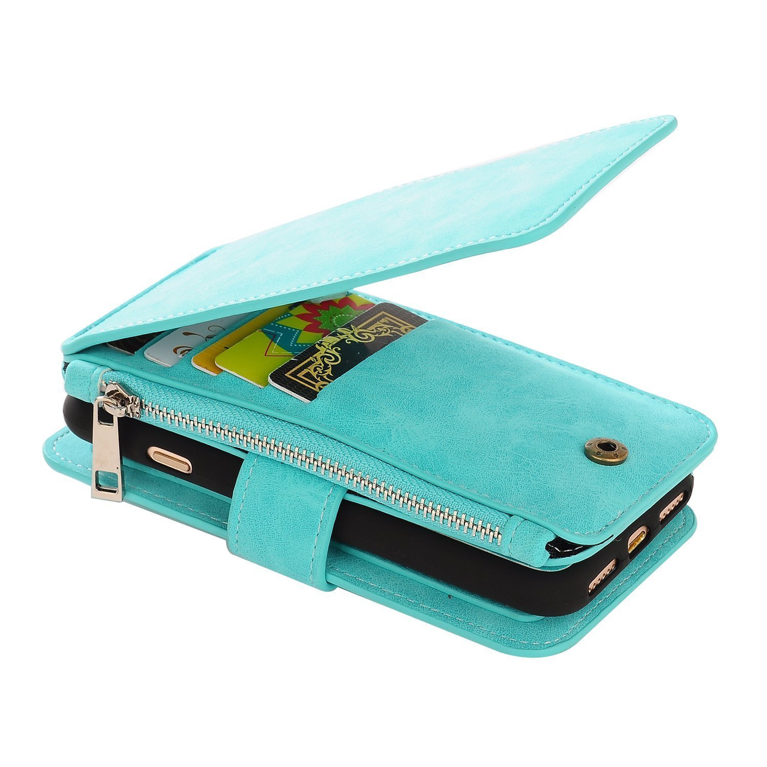 Wallet Wristlet Clutch for iPhone 7 Plus Luxury Pattern Zip Wallet ...