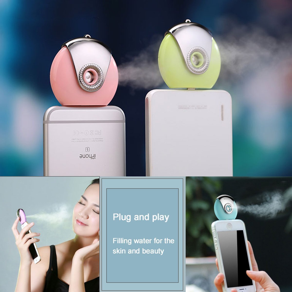 Mini phone Humidifier Aromatherapy essential oil diffuser and Mist ...