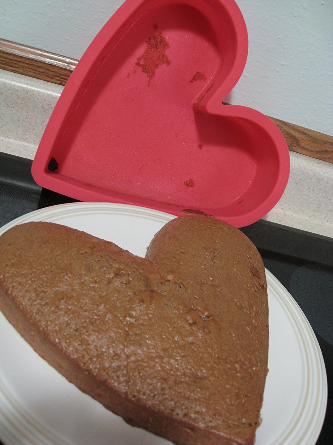 Red Heart Cake Pan CmsHome Premium Food Grade Silicone Non Stick Non Red Heart Cake Pan CmsHome Premium Food Grade Silicone Non Stick Non