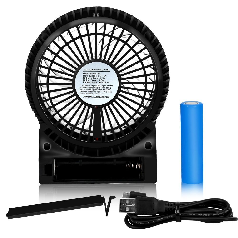 VersionTech Portable Fans Rechargeable Fans Mini USB Fans for Camping ...