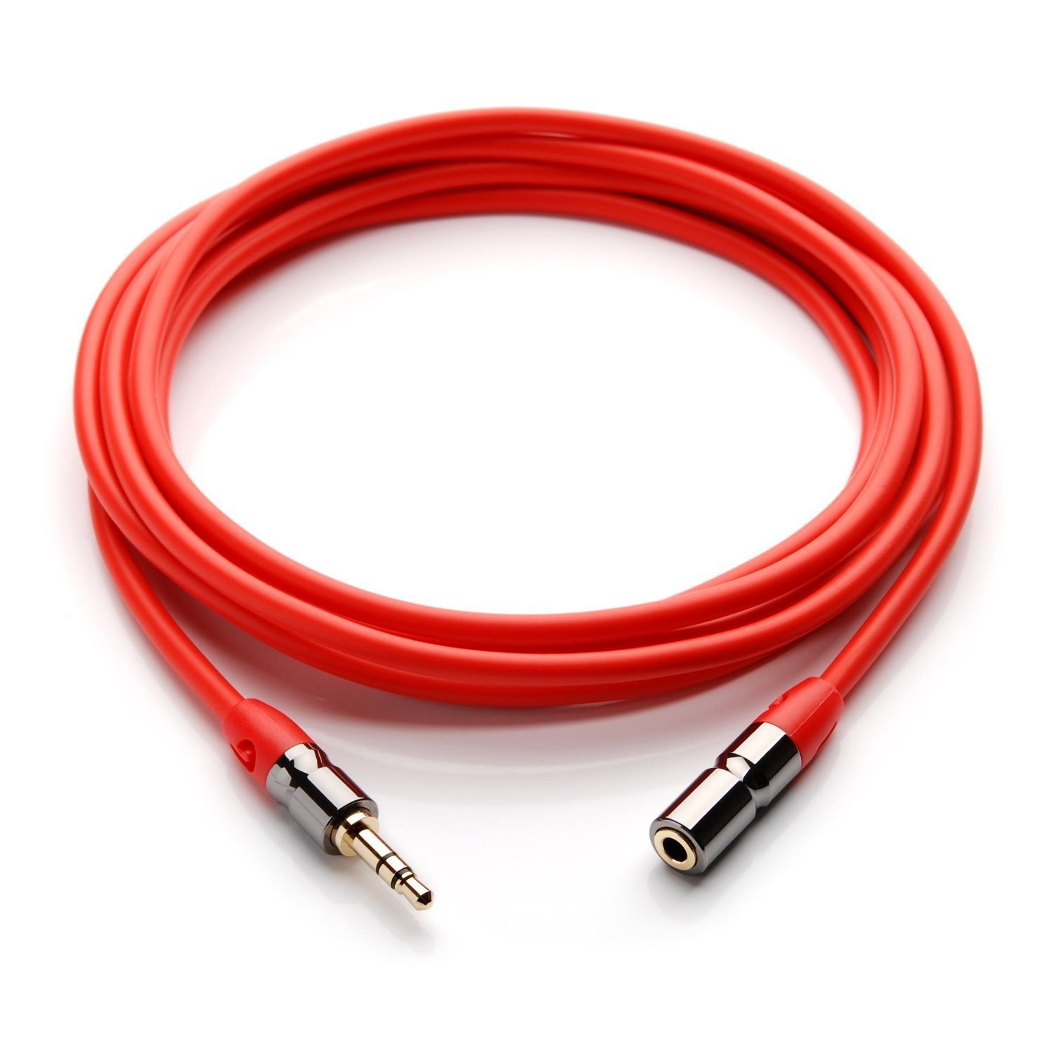 PlugLug - 4FT 3.5mm Male to Female Premium Auxiliary Audio Cable for ...