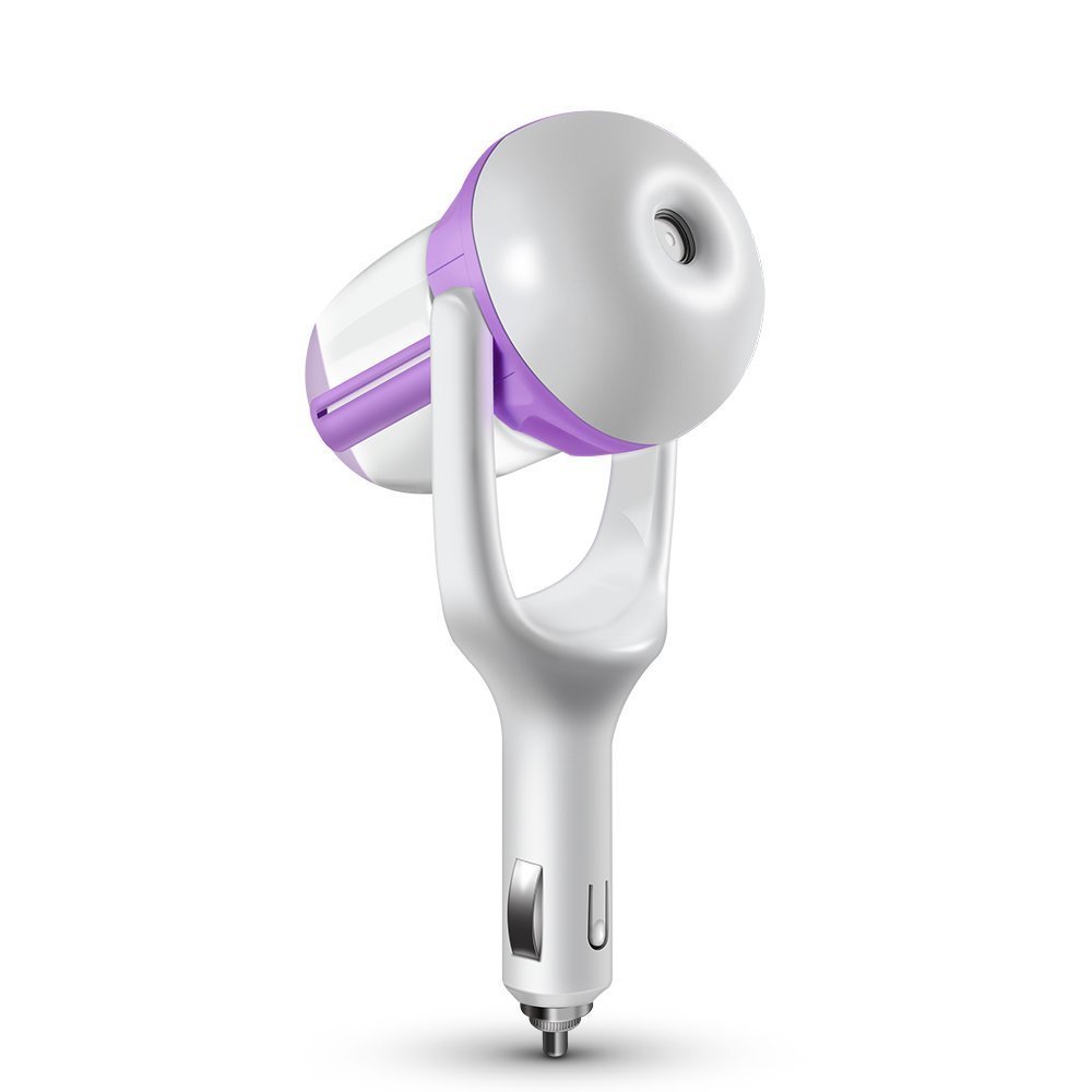 Merope Car Air Humidifier and Aromatherapy Essential Oil Diffuser (Pink ...