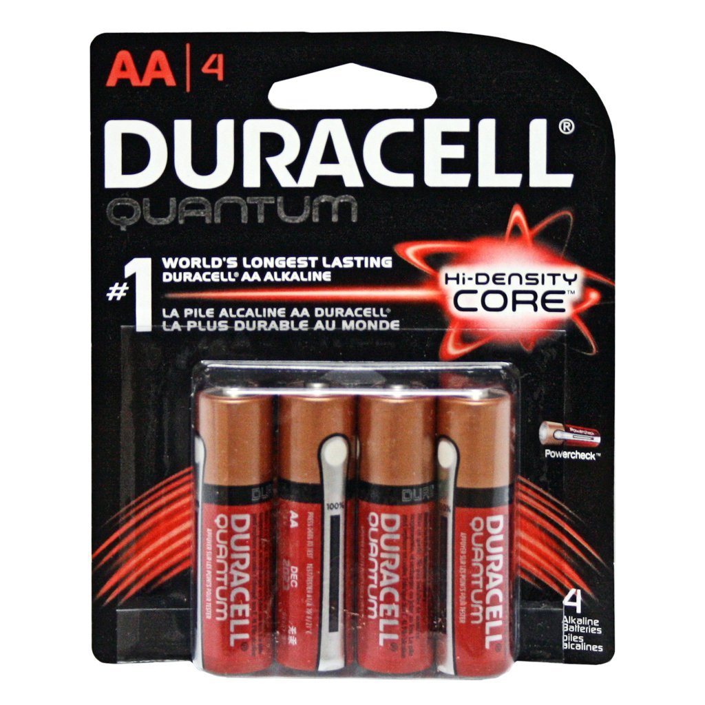 Duracell Quantum 4 Count Alkaline AA Batteries, 0.24 Pound free image ...
